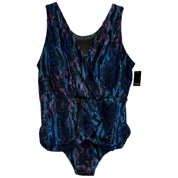 Avenue | Swim | Size 26 4x Avenue Swim One Piece Bathing Suit Snakeskin ...
